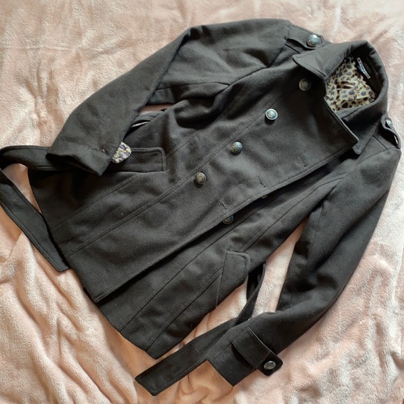 poppy’s | Jackets & Coats | Poppys Brown Pea Coat Size Medium | Poshmark